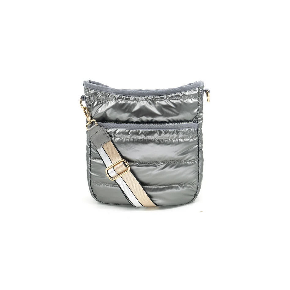 Pewter Puffer Bag | Southern Belle Boutique